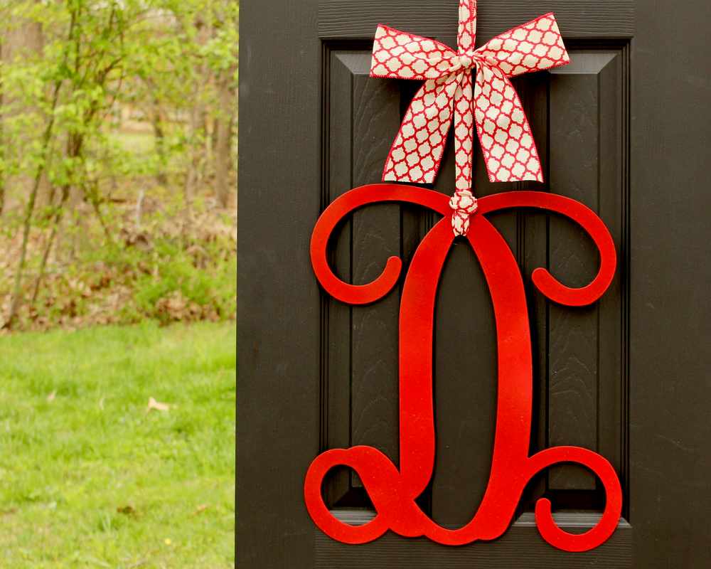 Monogram Wreath with Bow | Ever Blooming Originals